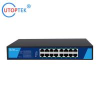 China Unmanaged Ethernet Switch 16*10/100/1000Base-TX RJ45 port (auto MDI/MD1X) Network Switch factory best price for sale