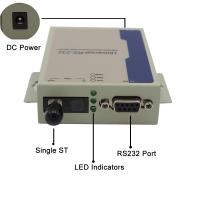 China RS232 DB9 to Fiber Modem SM Bidi SC/FC/ST 20km pair A+B Media Converter for contact closure alarm system using for sale
