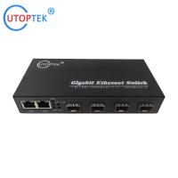China universal Fiber Ethernet Switch 3*10/100/1000Base-Tx to 4*1000Base-Fx SFP Fiber media converter for sale