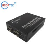 China universal Mini Switch 2*10/100/1000Base-Tx to 2*1000Base-Fx SFP Fiber ethernet switch,network switch,media converter for sale
