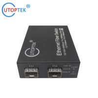 China universal Mini Switch 2*10/100/1000Base-Tx to 2*1000Base-Fx SFP Fiber ethernet switch,network switch,media converter for sale