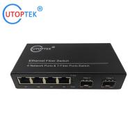 China universal Fiber Switch 4*10/100/1000Base-Tx to 2*1000Base-Fx SFP Fiber ethernet switch,network switch,media converter for sale