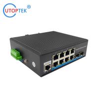 China L2 Managed Industrial 2x1.25G SFP+8x10/100/1000M RJ45 POE port+1xConsole port, DIN Rail,-40 ~+85 ℃ for sale