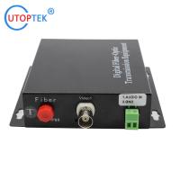 China 1ch 1080P BNC video,1ch Audio to Fiber FC/SC/ST 20km, HD-CVI/AHD/TVI 1080P Coaxial Video over Fiber Converter for sale