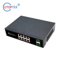 China 8x10/100/1000M POE 30W+2 SFP Fiber port IEEE802.3af/at POE Etherent switch for CCTV Network system for sale