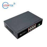 China 8x10/100/1000M POE 30W+1xSC Fiber port IEEE802.3af/at POE Etherent switch for CCTV Network system for sale