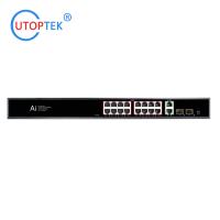 China 10/100/1000M 16xPOE+2UTP+2SFP IEEE802.3af/at 30W POE Etherent switch for CCTV Network system for sale
