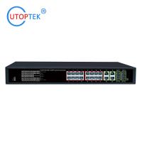 China 19'' RACK Unmanaged 10/100/1000M 16xPOE+4UTP+4SFP IEEE802.3af/at 30W POE Etherent switch for CCTV Network system for sale
