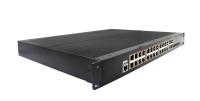 China 1U RACK Management Industrial 24x10/100/1000BASE-TX POE+4Combo SFP/RJ45+1xConsole port Network POE Ethernet Switch for sale