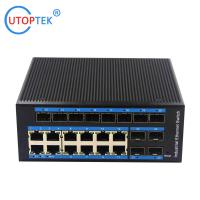 China UT1212GM-SFP L2 Managed Industrial 12x1000M SFP+12x10/100/1000M RJ45+1xConsole port, DIN Rail,-40 ~+85 ℃ Ethernet Switch for sale