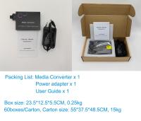 China 10/100Mbps Fiber media converter 20km single SC 1310/1550nm fast Ethernet RJ45 to Fiber Media Converter for CCTV Network security for sale