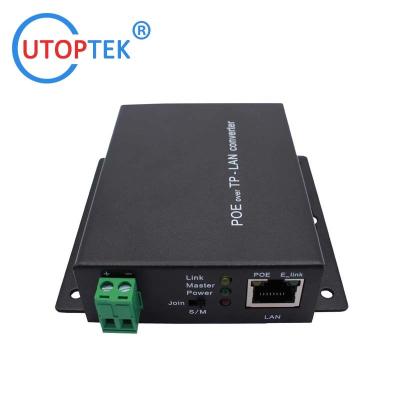 China High quality POE RJ45 over 2wire TP-LAN extender EOC Converter 500meters for outdoor/indoor/elevator IP camera for sale