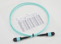 China MPO/MTP to MPO/MTP male/female 12B LSZH OM4 patch cord cables customized length for sale