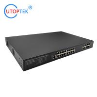 China Layer2 Management 10/100/1000M 16xPOE+4Combo UTP+4SFP IEEE802.3af/at Total 300W POE Network switch(UT-PS1644GM-SFP) for sale