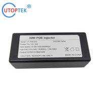 China 10/100/1000/2500Mbps 30W Gigabit Standard POE Injector ieee802.3af/at PoE data & power:100meters for Cameras wireless AP for sale