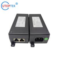 China 10/100/1000/2500Mbps 60W Gigabit 2.5G Standard POE Injector 802.3af/at/bt PoE data & power:100meters for Cameras wireless AP for sale