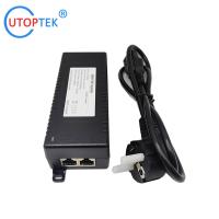 China 10/100/1000/2500Mbps 60W Gigabit 2.5G Standard POE Injector 802.3af/at/bt PoE data & power:100meters for Cameras wireless AP for sale