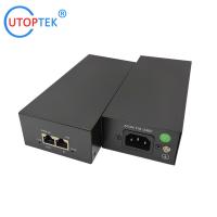 China 10/100/1000/2500Mbps 90W Gigabit 2.5G Standard POE Injector 802.3af/at/bt PoE data & power:100meters for Cameras wireless AP for sale
