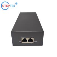 China 10/100/1000/2500Mbps 90W Gigabit 2.5G Standard POE Injector 802.3af/at/bt PoE data & power:100meters for Cameras wireless AP for sale