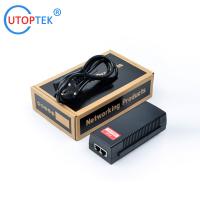 China Passive POE Injector 10/100Mbps 48V/30W, PoE Pin:4,5+/7,8- 100meters for Cameras wireless AP for sale