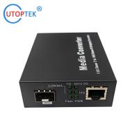 China High performance 10G SFP+ to RJ45 fiber optical media converter for CCTV network for sale