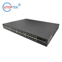 China Layer3+ Management 48 port 10/100/1000M RJ45+6port 10G SFP/SFP+ Fiber Network Ethernet switch(UT-SW48G-6SFP+) for sale