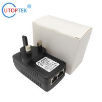 China 10/100Mbps DC48V/0.5A POE Power adapter US/EU/UK/AU available power for CCTV poe IP Camera using for sale