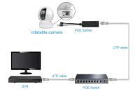 China 100M or 1000M POE 48V to 5V Micro USB output Isolated PoE Splitter IEEE802.3af/at for CCTV APs for sale