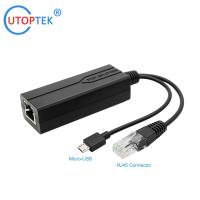 China 100M or 1000M POE 48V to 5V Micro USB output Isolated PoE Splitter IEEE802.3af/at for CCTV APs for sale