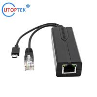 China 100M or 1000M POE 48V to 5V Micro USB output Isolated PoE Splitter IEEE802.3af/at for CCTV APs for sale