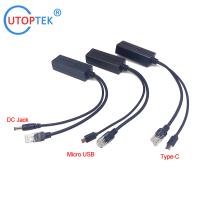 China Factory OEM 48V to 5V 2.4A with Type-C PoE Splitter for POE access and IP Cameras for sale
