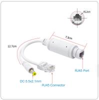 China Mini Waterproof PoE Splitter 10/100M 48V to 12V for POE switch and IP Cameras for sale
