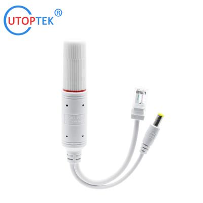 China Mini Waterproof PoE Splitter 10/100M 48V to 12V for POE switch and IP Cameras for sale