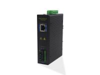 China UT11FP-SC20 unmanaged industrial 1x10/100Base-Tx POE+ 1x100M-Fx SC ethernet switch DIN Rail for sale