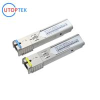 China 155M SFP Single SC 60km 1310/1550nm DDM optical Transceiver Module ZTE/Cisco/Huawei/HPE/Aruba/Mikrotik for sale