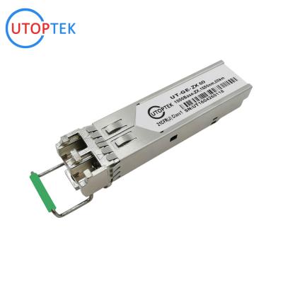 China OEM 1.25G SFP Module SMF Duplex LC 100km 1550nm DDM sfp optical transceiver for Cisco/Huawei/Mikrotik/Brocade for sale