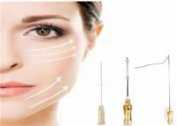 China Purple PDO PCL PLLA Threads Face Lifting L Type Needle 21g 23g for sale