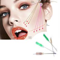 China Light Purple Mono 19G 21G PDO Thread Lift Eyes 38mm 60mm 90mm for sale