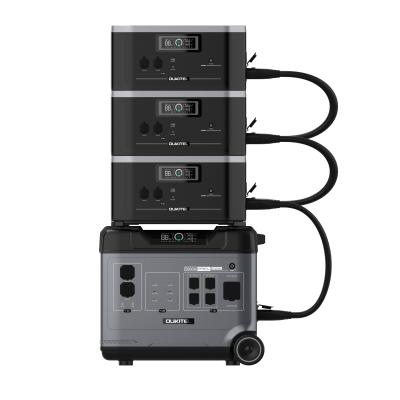 China Dual Voltage 5000W 6000W Portable Power Station Expandable to 19kWh APP Control Lifepo4 Battery Solar Generator for sale