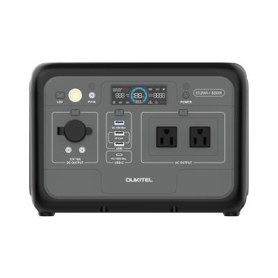 China Outdoor Solar Generator Power Fast Charging Lifepo4 Battery 800W UPS Portable Power Station for sale