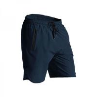 China BSCI Dark Green Men's Gym Shorts 100D Nylon Spandex with Zipper Pockets S-3XL for sale