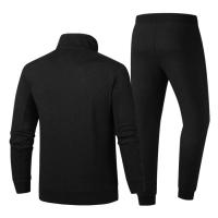 China Men's Cotton Zipper Pocket Track Jacket and Pants Set 140-210g S-2XL for sale
