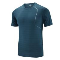 China Men's 160g Short Sleeve Round Collar T Shirts S to 3XL Custom OEM ODM Polyester Spandex for sale