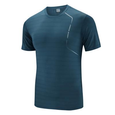 China Men's 160g Short Sleeve Round Collar T Shirts S to 3XL Custom OEM ODM Polyester Spandex for sale