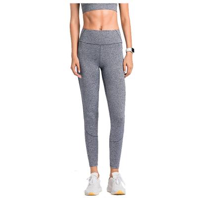 China Women 7/8 Fitness Leggings with Side Mesh Polyester Spandex 280g OEM Custom for sale