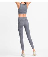 China Women 7/8 Fitness Leggings with Side Mesh Polyester Spandex 280g OEM Custom for sale