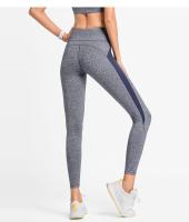 China Women 7/8 Fitness Leggings with Side Mesh Polyester Spandex 280g OEM Custom for sale