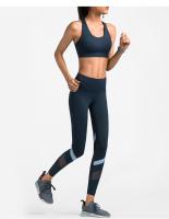China Fashion Mesh Splicing Collision Color Tight Fit Leggings for sale