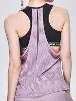 China OEM ODM Quick Dry Women T Back Tank Top Ladies Workout Tank Tops 180g Polyester Spandex for sale