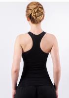 China Custom Cotton Spandex Racerback Tank Top for Women 180g Quick Dry Fitness Wear XS to 5XL for sale